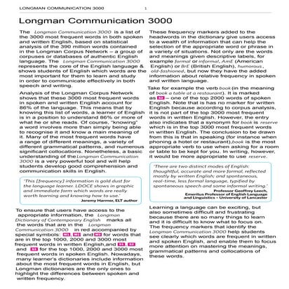 Longman%20 Communication%203000 | PDF