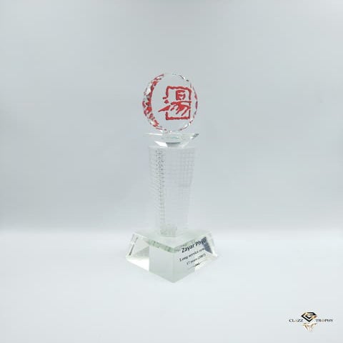 Long Service Crystal Trophies at Clazz Trophy Malaysia | #1 Reliable ...