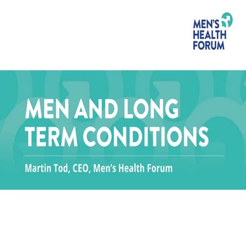 Men and long-term health conditions | PPTX