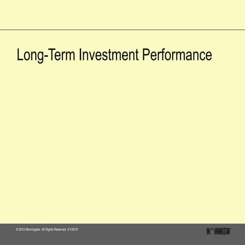 Long Term Investment Performance | PPT