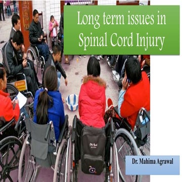 Long term issues in spinal cord injury | PPSX