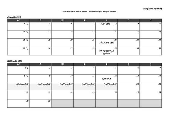 Long term planning | PPT