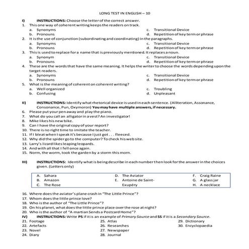 Long test in english | DOCX