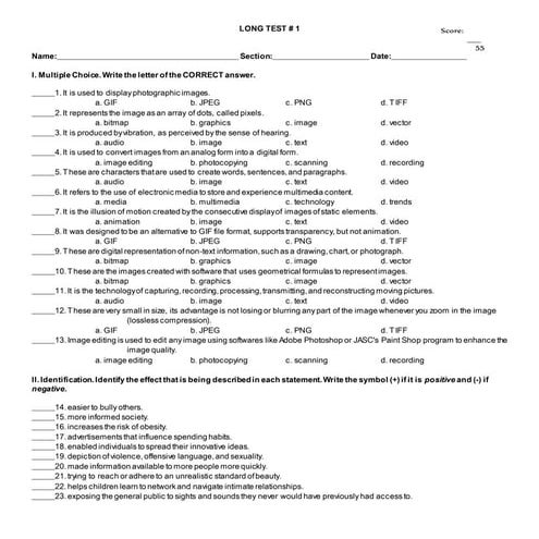 Long test mil | DOCX