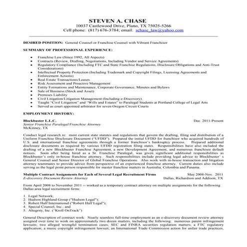 Christopher henning 113 resume | DOC
