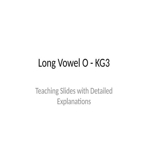 Long vowel sounds | DOCX
