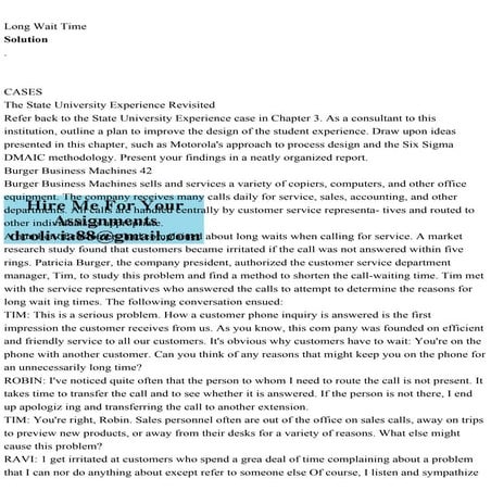 Long Wait Time Solution.CASESThe State University Experience.pdf