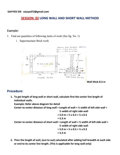 Long wall and short wall method 1 | PDF