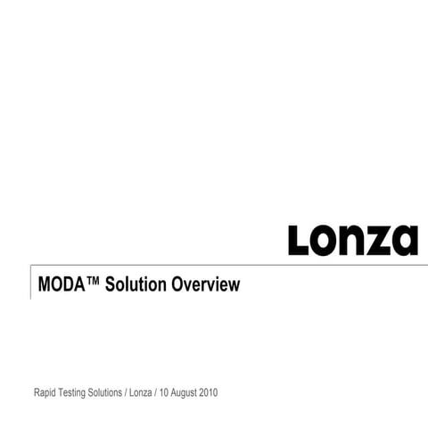 Lonza Moda Solution Overview 2010 Final 18 Aug2010 | PPT