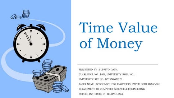Time value of money ppt. | PPTX | Stocks and Bonds | Personal Investing