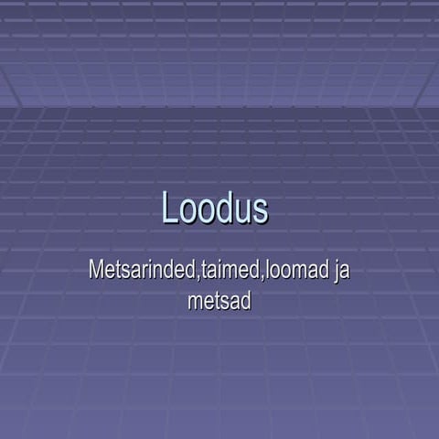 Loodus | PPT