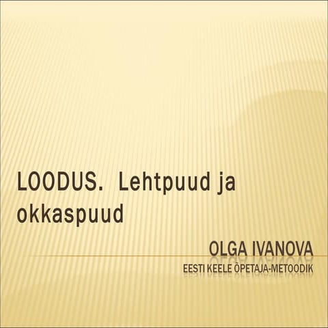 Loodus puud | PPT