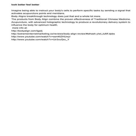 look better feel better | PDF