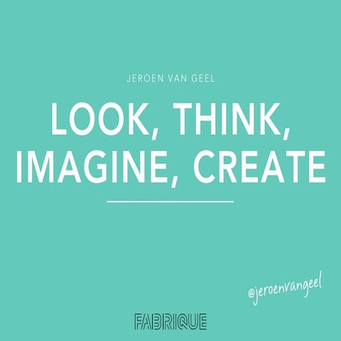 Look Think Imagine Create | PDF