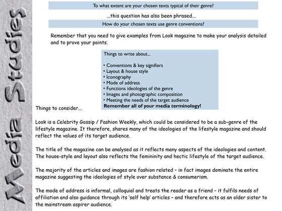 Vogue lesson 1 media language | PPT