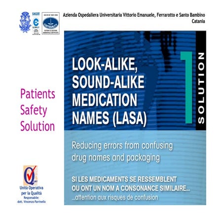 Look Alike Sound Alike Medications | PDF