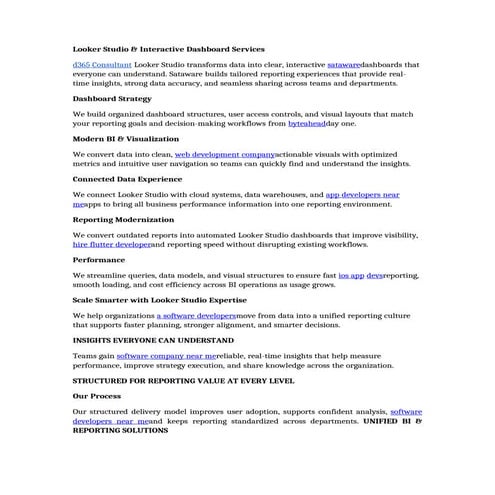 Looker Studio & Interactive Dashboard Services | PPT