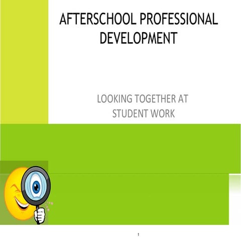 Looking at student work | PPT