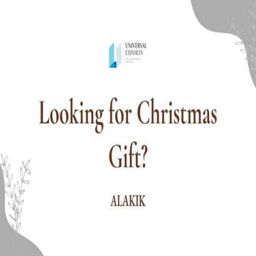 Looking for Christmas Gift Ideas | Alakik | PPT