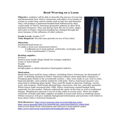 Loombeadinglesson | PDF