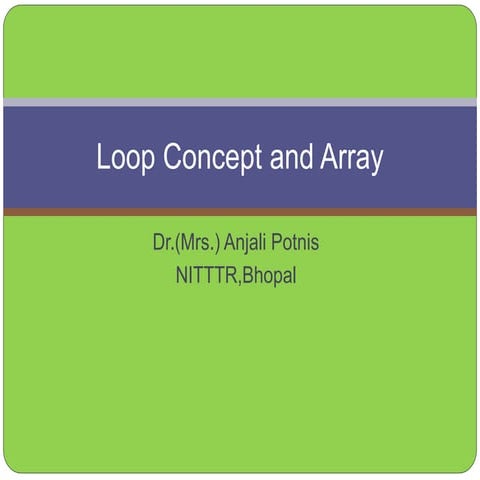 Loop Concept and Array.ppt