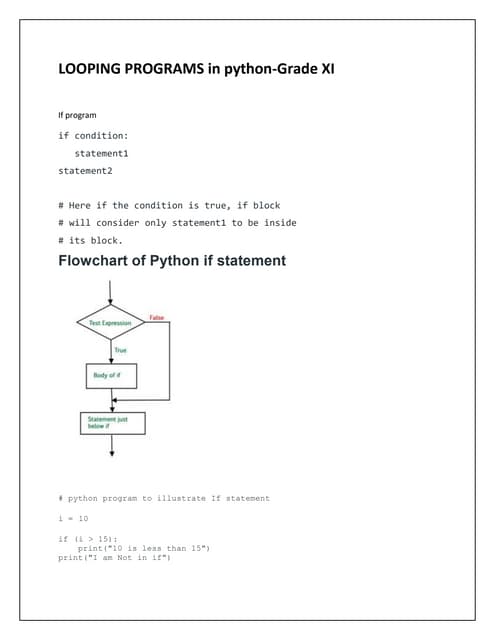 LOOPING PROGRAMS in python gRADE XI.docx LOOPING PROGRAMS in python gRADE XI.docx
