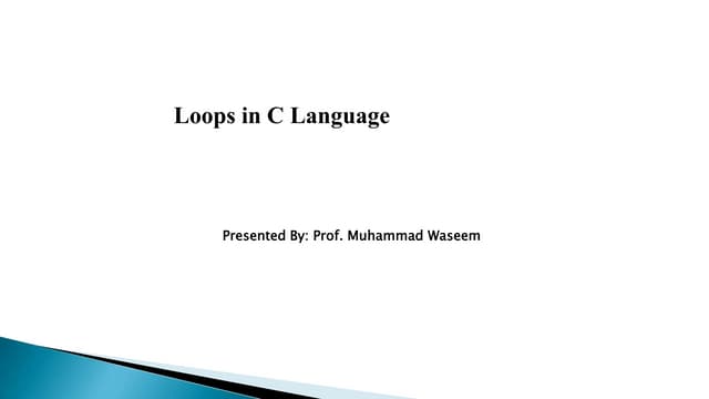 how to use loops in c(for,while and do while).ppt