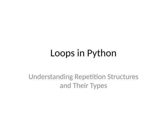 Object oriented programming17 control structures repetition statements ... Object oriented programming17 control structures repetition statements ...