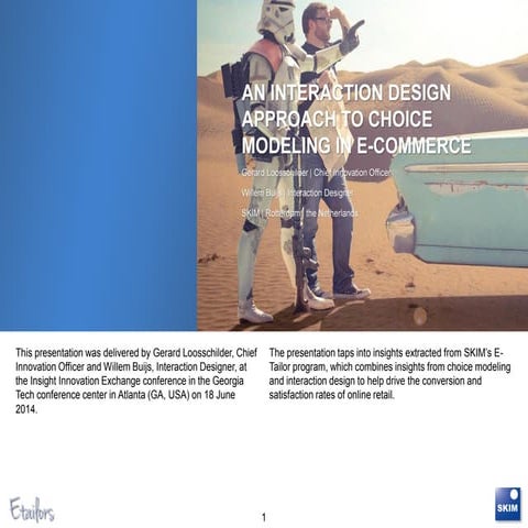 An Interaction Design Approach to Choice Modeling in E-Commerce | PDF