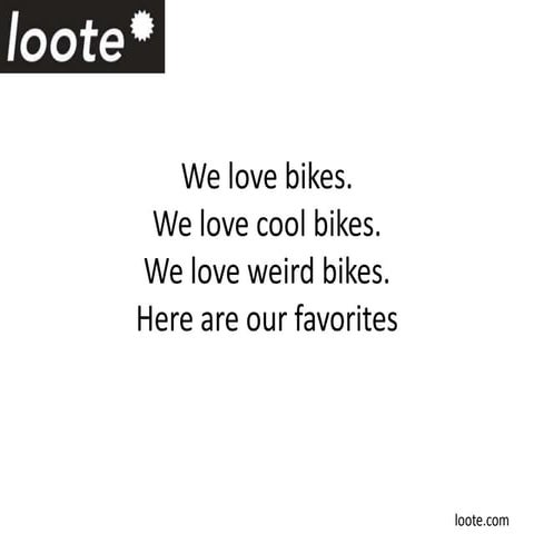 loote* bikes | PPTX