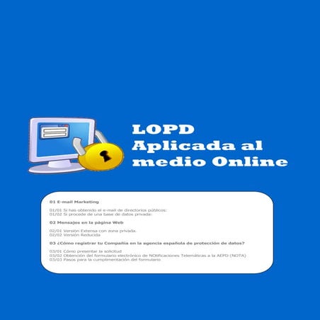 LOPD en medios Online - marketing online | PDF | Databases | Computer ...