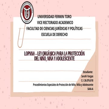 LOPNNA. Ley Orgánica de Protección del Niño, Niña y AdolescenteSARAHI.pdf