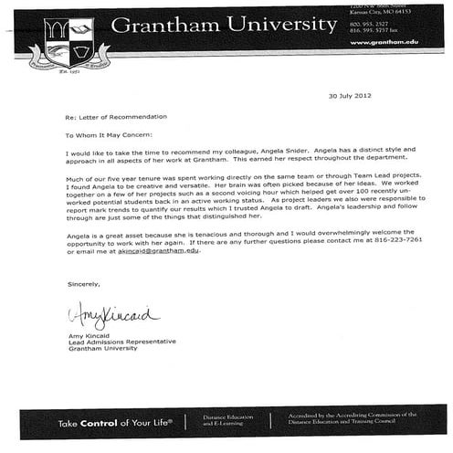 Letter of Recommendation-Team Lead | PDF