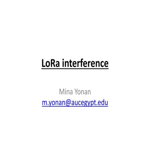 LoRa | PDF