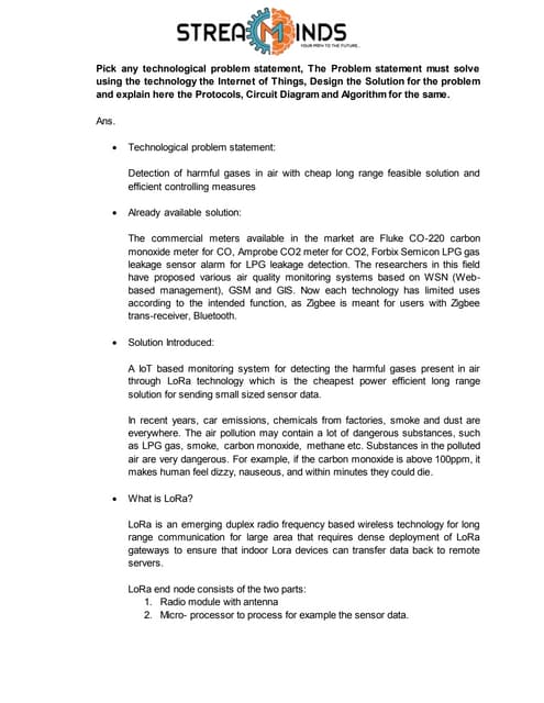 LoRa application for detecting the harmful gases | PDF LoRa application for detecting the harmful gases | PDF