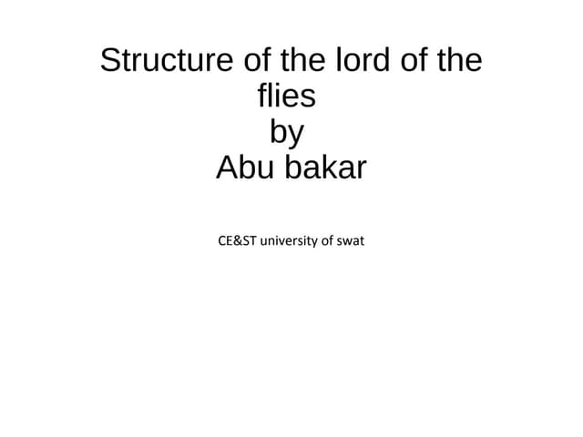 Chapter questions lord of the flies | PDF | Hunting and Shooting | Sports