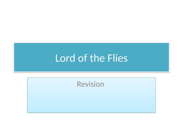 Chapter questions lord of the flies | PDF | Hunting and Shooting | Sports