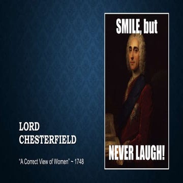Lord chesterfield ppt | PPTX