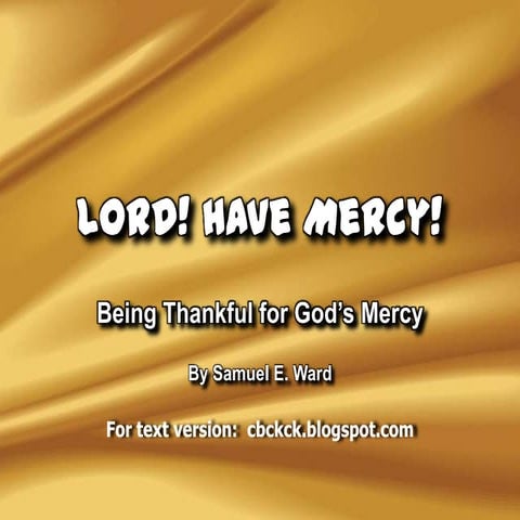 Lord! Have Mercy! | PPTX