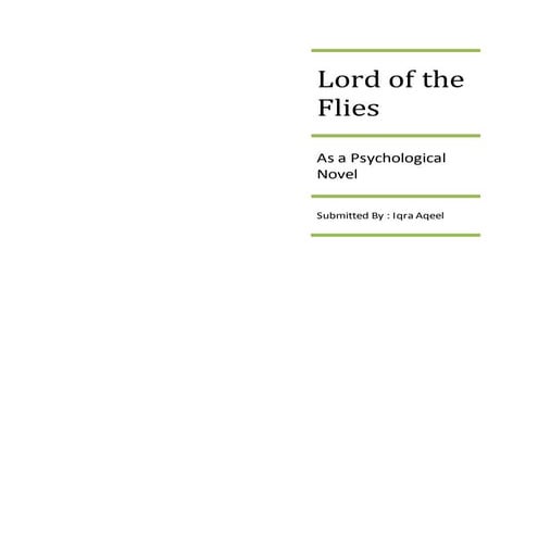 Lord of the flies | PDF