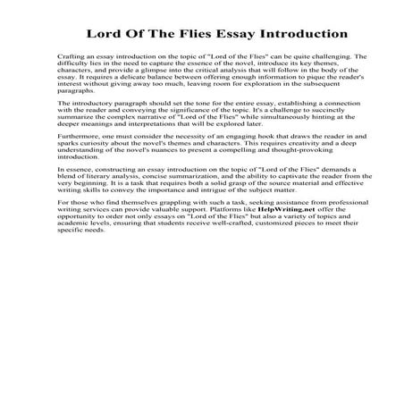 Lord Of The Flies Essay Introduction.pdf