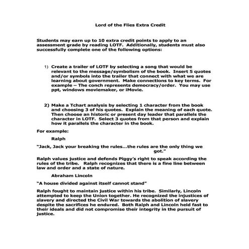 Lord of the flies presentation | PPT