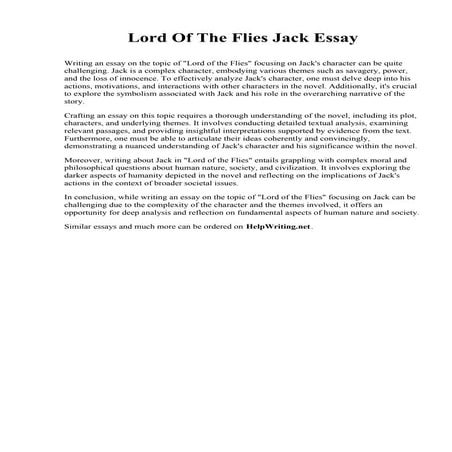 Lord Of The Flies Fear Essay.pdf