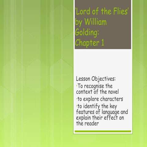 Lord of the flies lesson 1 and 2 | PPT