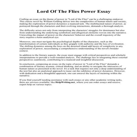 Lord Of The Flies Fear Essay.pdf