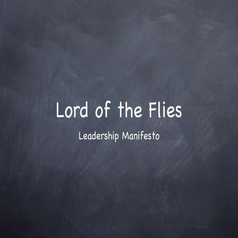 Lord of the flies presentation | PPT