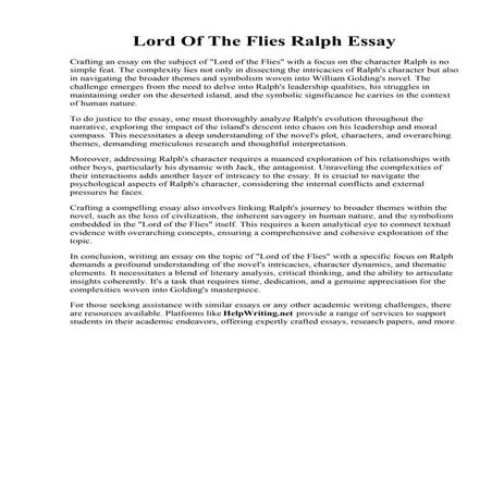 Descriptive Writing Essays Examples | PDF