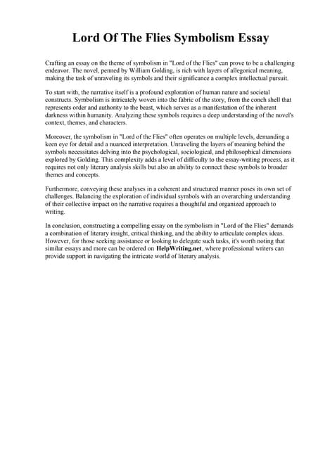 Lord Of The Flies Fear Essay.pdf