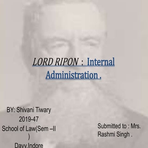 Lord ripon | PPTX