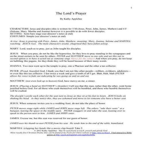 Lord, teach us to pray | PDF
